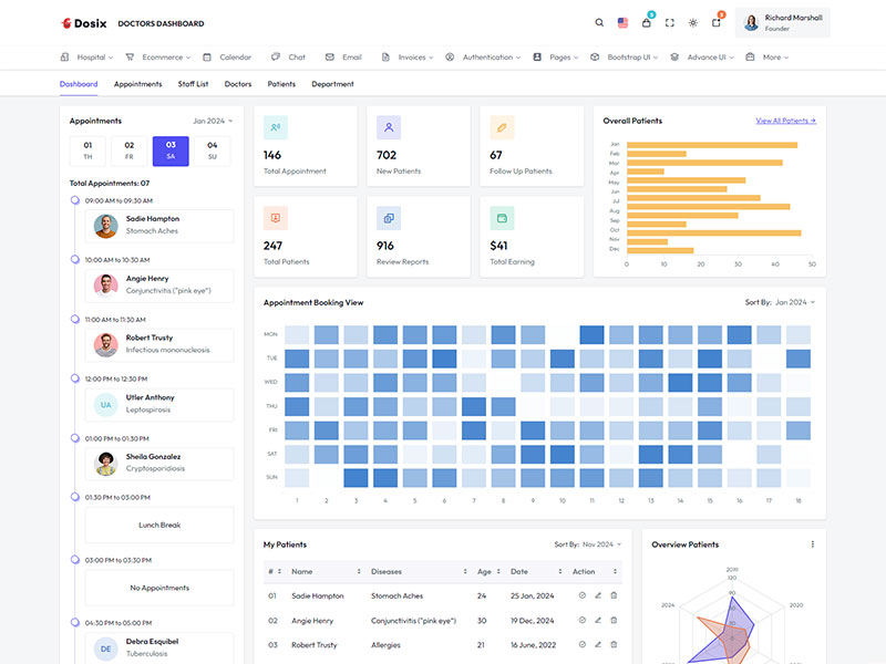 Dosix - Bootstrap & Dashboard Template